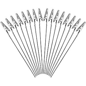 40 PCS Metal Wire Alligator Clips, Long-Tailed Alligator Clamp Photo Clip Holder, Alligator Clips for Crafts, DIY Card, Photo, Memo, Clip Holder (6inch/150mm)