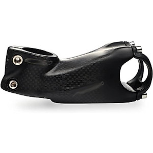 ZECHAO Mountain Bike Stem,60-120mm Full Carbon Fiber Riser Carbon Fiber Mountain Bicke Stem 17 Degrees Road Bike Stem Bike Stem (Color : Black, Size : 80mm)