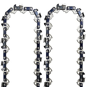 Opuladuo 2PC 8" Pole Saw Chain Replacement for 9.5 in. Harbor Freight Portland 62896 68862 63190 56808-3/8" .050" 33DL