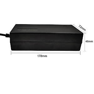 Rdideal 54.6V 2A Electric Bicycle Electric Scooter Battery Charger 54.6V Li-ion Battery 48V 13S (not Applicable to Lead-Acid Batteries)(- Ships from US Warehouse, 3-7 Days delivery)