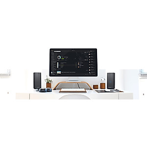 Creative Labs 51MF1690AA002 T100 2.0 Bluetooth Speaker System - 40 W RMS - 50 Hz to 20 kHz - USB - Compact Hi-Fi Wireless Desktop PC Speakers (Renewed)