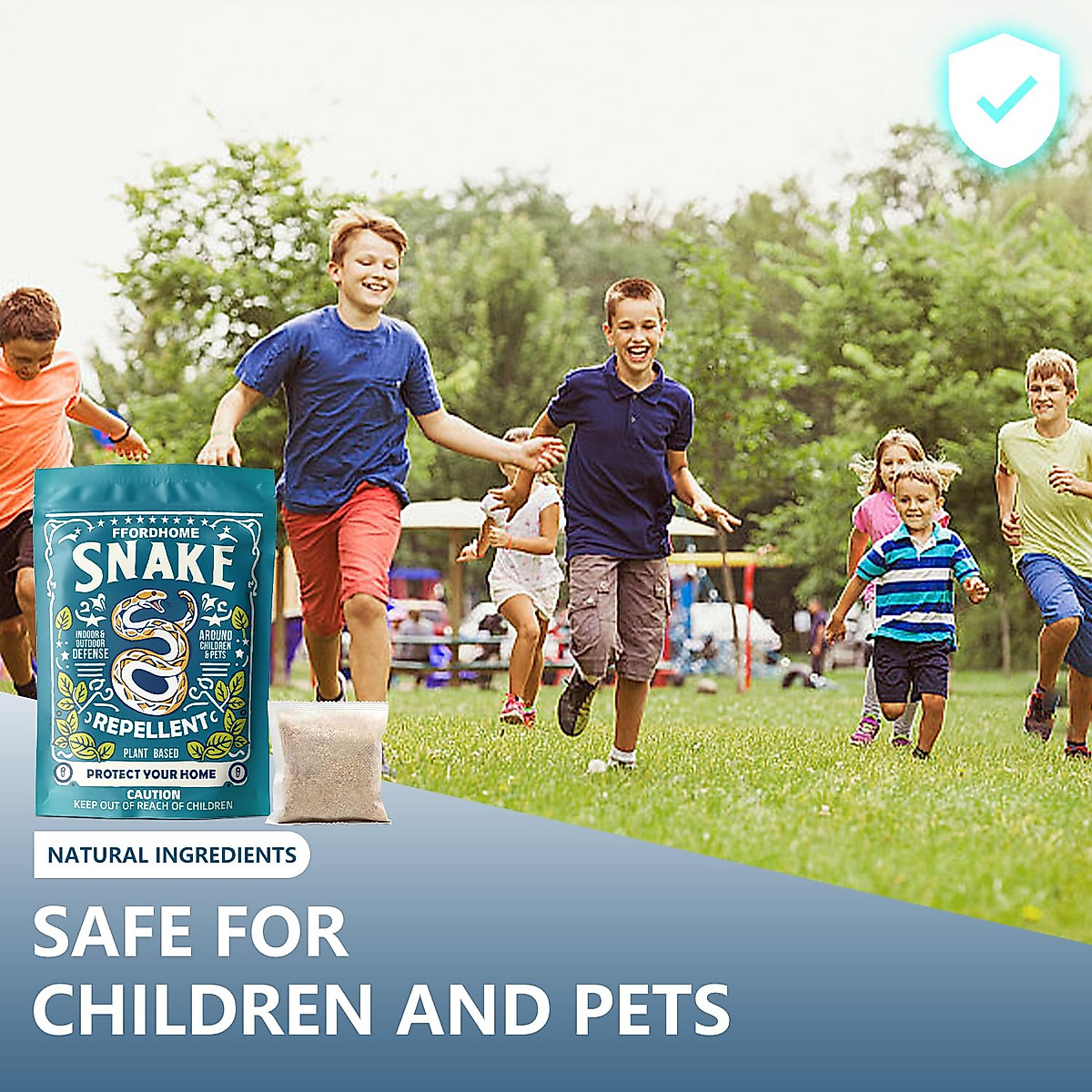 FfordHome Snake Repellent for Yard Powerful, Snake Away Repellent for Outdoors, Snake Repellent for Outdoors Pet Safe,Keep Snakes Away Repellent for Yard, Rattlesnake Repellent for Home