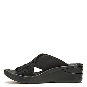 BZees Womens Sundance Slide Sandal Black 8 M