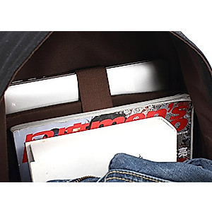 KAYOND Casual Style Lightweight canvas Laptop Bag/Durable Travel backpacks/Rucksack for Men&Women/Fashion Backpack Fits 15 inch Notebook (Black)