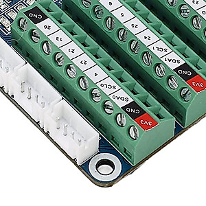 Sensor Expansion Board, Compact Size Development Board LED GPIO IO Port Standard Hole Terminal Block Excellent PCB for 4B 3B CM4