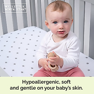 100% Organic Cotton Baby Crib Sheet (2 Pack) - Jersey Knit Soft Fitted Baby Sheet - Washable Crib Mattress Sheets for Baby Toddler Newborn Infant & Kids - Fits Standard Crib Toddler Mattresses