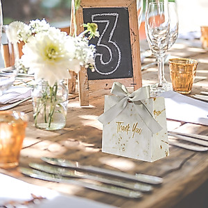 30PCS Small Thank You Bags,Mini Thank You Gift Bags Paper Party Favor Bag with Bow Ribbon,Gift Bags Small Size for Birthday Baby Shower Wedding Favor