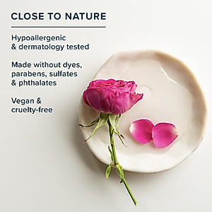 HERITAGE STORE Rosewater Facial Cleanser, pH Balanced Milk Wash Purifies and Nourishes w/ Squalane and Rose Complex, Dry to Combination Skin, Hypoallergenic, Vegan, Cruelty Free, 60-Day Guarantee, 4oz