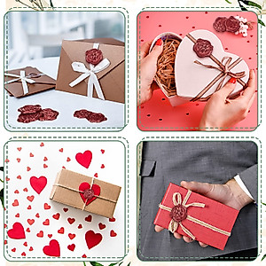 50 Pieces 3D Envelope Seal Stickers Self Adhesive Wedding Envelope Stickers Wax Seal Stickers for Wedding Invitation with Blessings for Birthday Party Presents Supplies, Invitations Greeting Cards