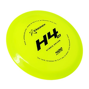Prodigy Disc 400 H4 V2 | Understable Hybrid Disc Golf Driver | Slightly Understable for Maximum Distance & Straight Flight | Very Durable 400 Plastic | Colors May Vary