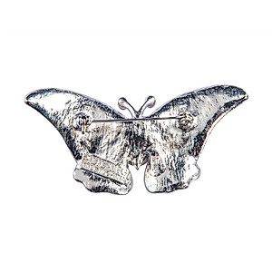 Alilang Empress Monarch Winged Butterfly Swarovski Crystal Rhinestones Brooch Pin , Blue