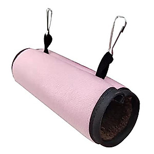 ShanLily Hammock Hanging Tunnel Hammock Warm Swinging Bed for Ferret Guinea Pig Sugar Glider Rats Squirrel Small Animal Hideout Tube Toys Cage Accessories(The Size has Been Enlarged)