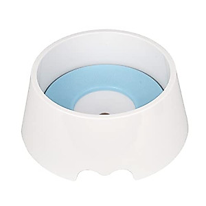 FUUIE Bowls for Food and Water Pet Floating Water Bowl Pet Drinker (Color : Blue)
