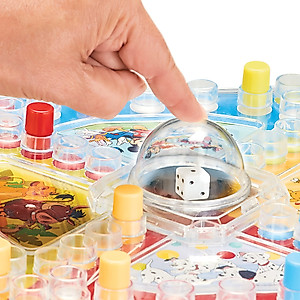 Spin Master Disney Pop Up Game - Fun Kids Racing Board Game, Portable Disney Board Game Featuring Mickey, Goofy, Winnie Pooh, Pumbaa, 101 Dalmatians - Family Game for Kids Ages 4 and Up, 2-4 Players