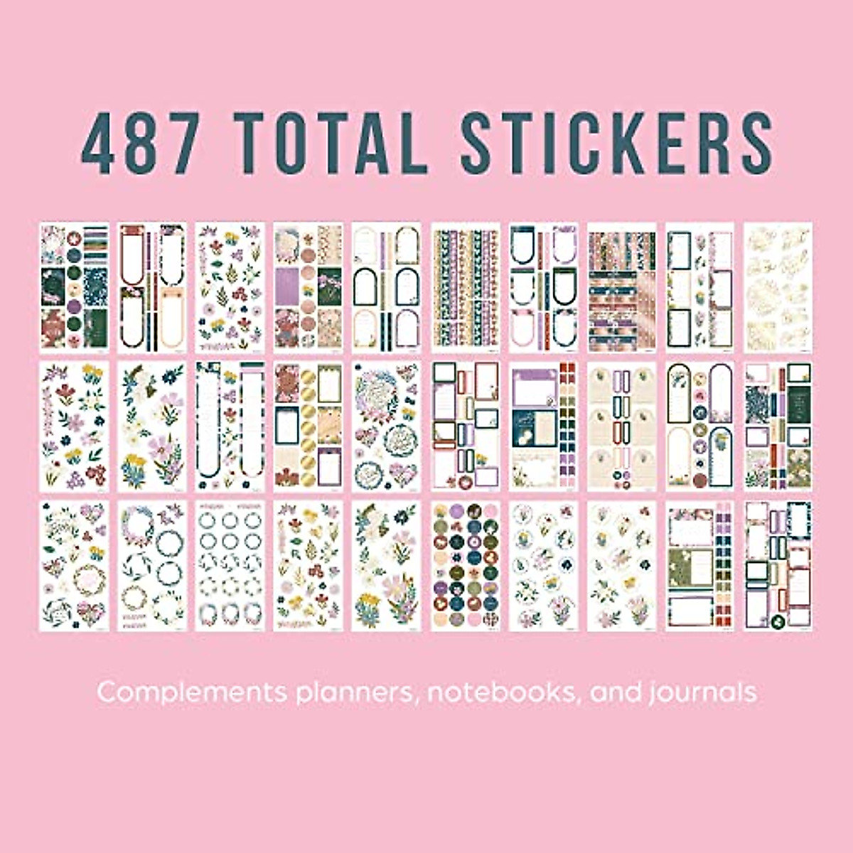 Happy Planner Sticker Pack - 487 Multicolored Stickers