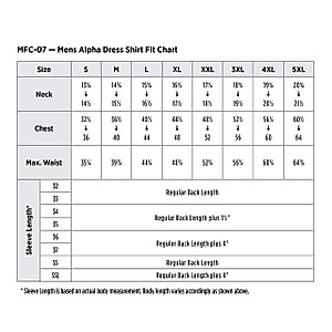 Horace Small Men's Classic Long Sleeve Security Shirt, White