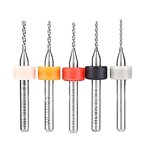 10Pcs/Set 0.3-1.2mm Print Circuit Board Drill Bits Carbide Micro Drill Bits Set PCB CNC Rotary Drilling Tool for Print Circuit Board Stone