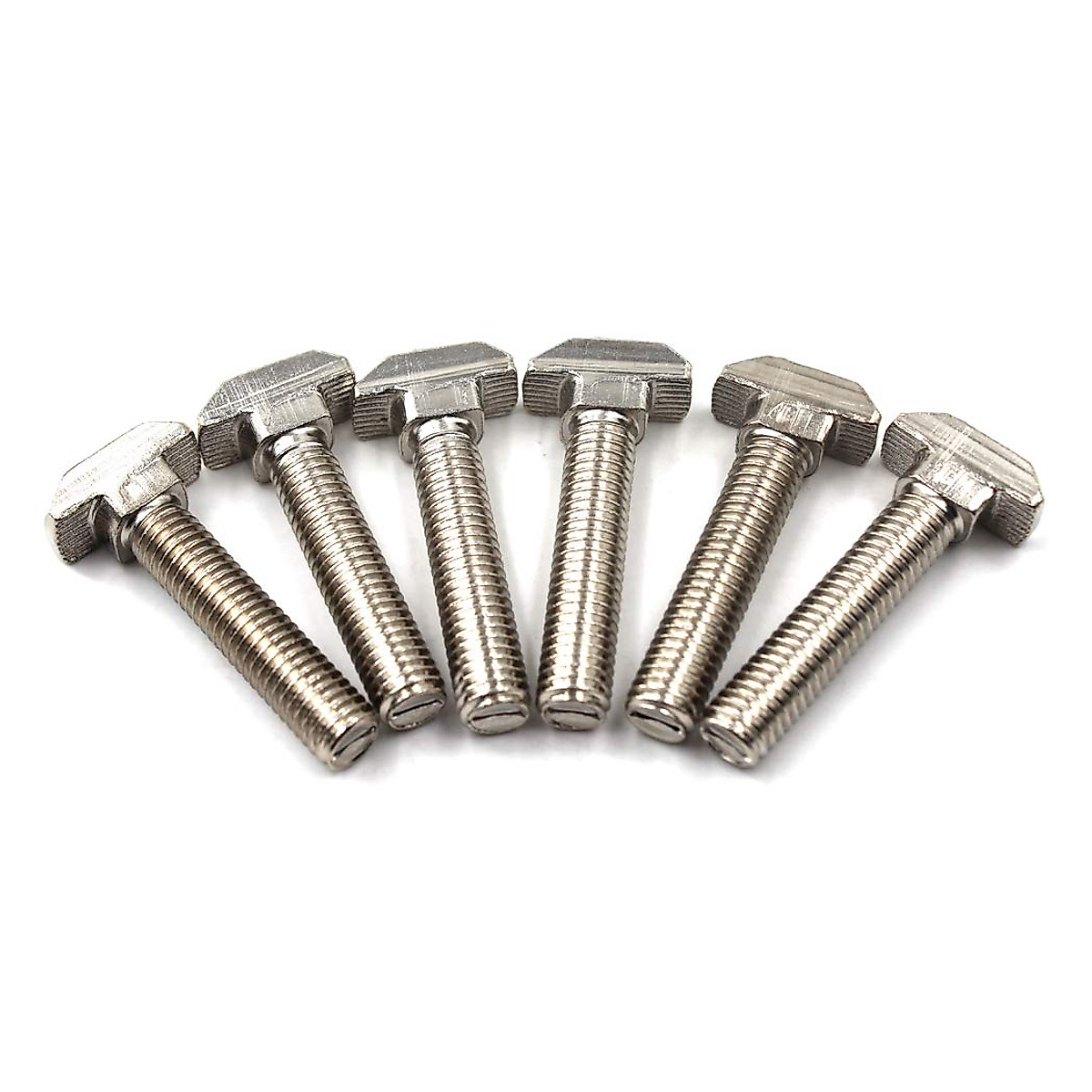 T Bolt Set Screw Bolt Fastener Tool for T-Slotted Aluminum Extrusion Nickel Plated Carbon Steel 40 Series M8X35mm 30PCS