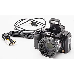 Panasonic Lumix DMC-FZ18K 8.1MP Digital Camera with 18x Wide Angle MEGA Optical Image Stabilized Zoom (Black)