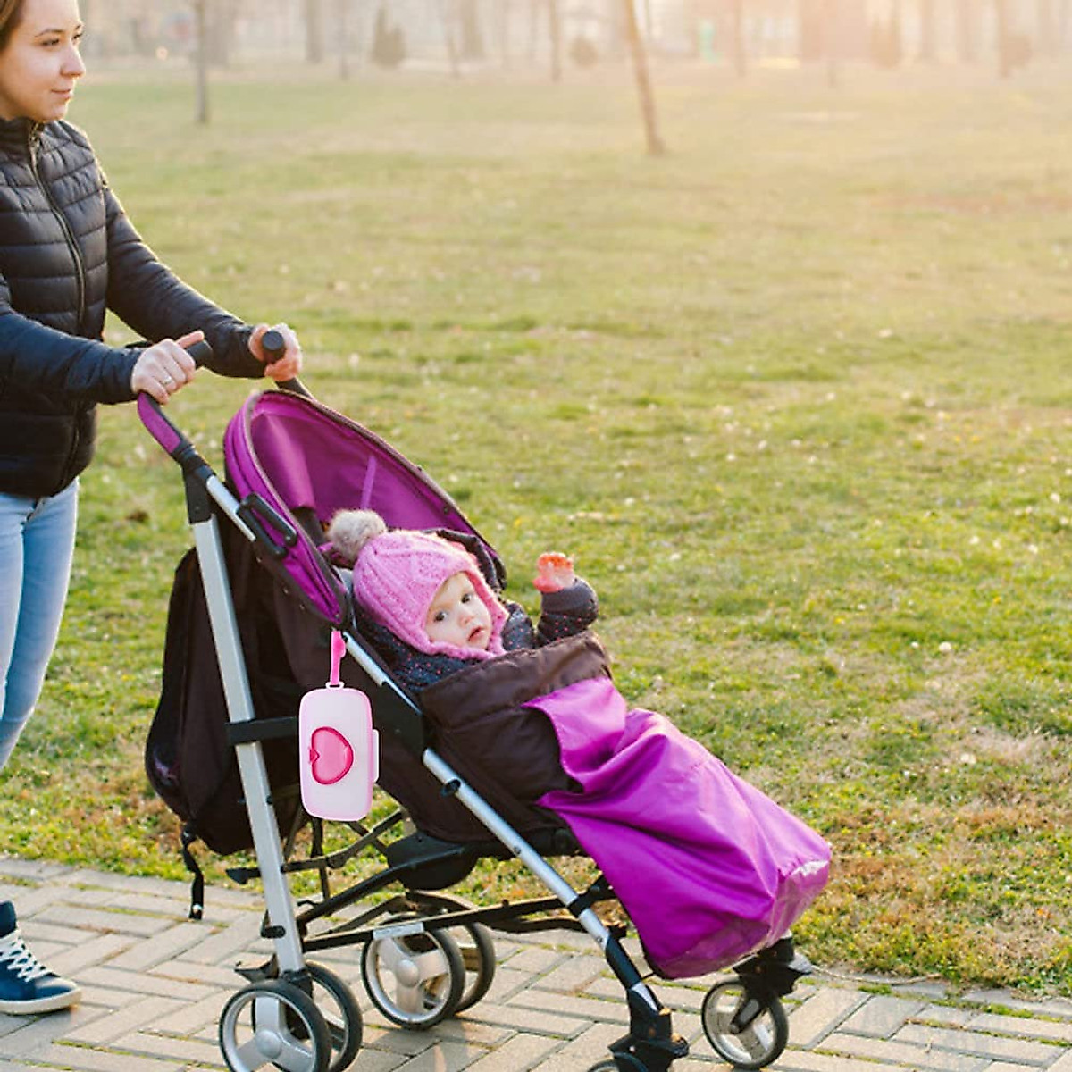 Wet Tissue Box Cover 2pcs Baby Wipes Dispenser Travel Wipes Case Outdoor Infant Holder Practical Baby Wipes Storage Box Wet Tissue Box for Travel Home Office Cars Wipes Dispenser