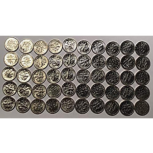 1963 P Roosevelt Dime Complete Roll Dime Seller Mint State