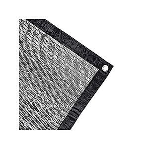 50% Sunblock Shade Cloth,Black Sun Screen Mesh Plants Greenhouse Cover Fabric,Net Tarp Sunshade UV Resistant Netting with Grommets Easier to Hang for Flowers Plants Patio Lawn Outdoor 6.5 ft x 6.5 ft