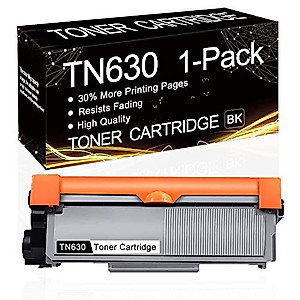 1 Pack TN-630 Black TN630 Compatible Toner Cartridge Replacement for Brother HL-L2300D HL-L2305W HL-L2315DW HL-L2320D MFC-L2680W MFC-L2685DW MFC-L2700DW DCP-L2520DW DCP-L2540DW Printers.