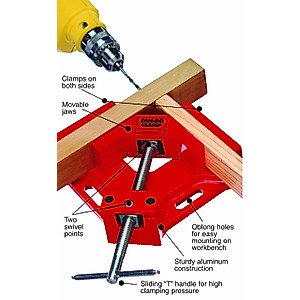 WEN 10236F2 Quick-Adjust 36-Inch Steel Bar Clamps with 2.5-Inch Throat and Micro-Adjustment Handle, Two Pack & Can-Do Clamp