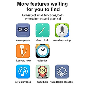 VBESTLIFE Mobile Phone for Seniors, Cell Phone, 2G 6800mah Multifunctional Large Capacity, Dual Card Dual Standby,Big Button, Loud Voice for Older People(Red)