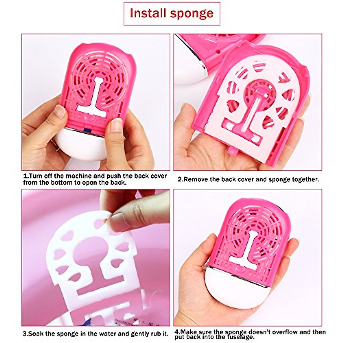 JUMP USB Mini Fan Air Conditioning Blower for Eyelash Extension (Pink)