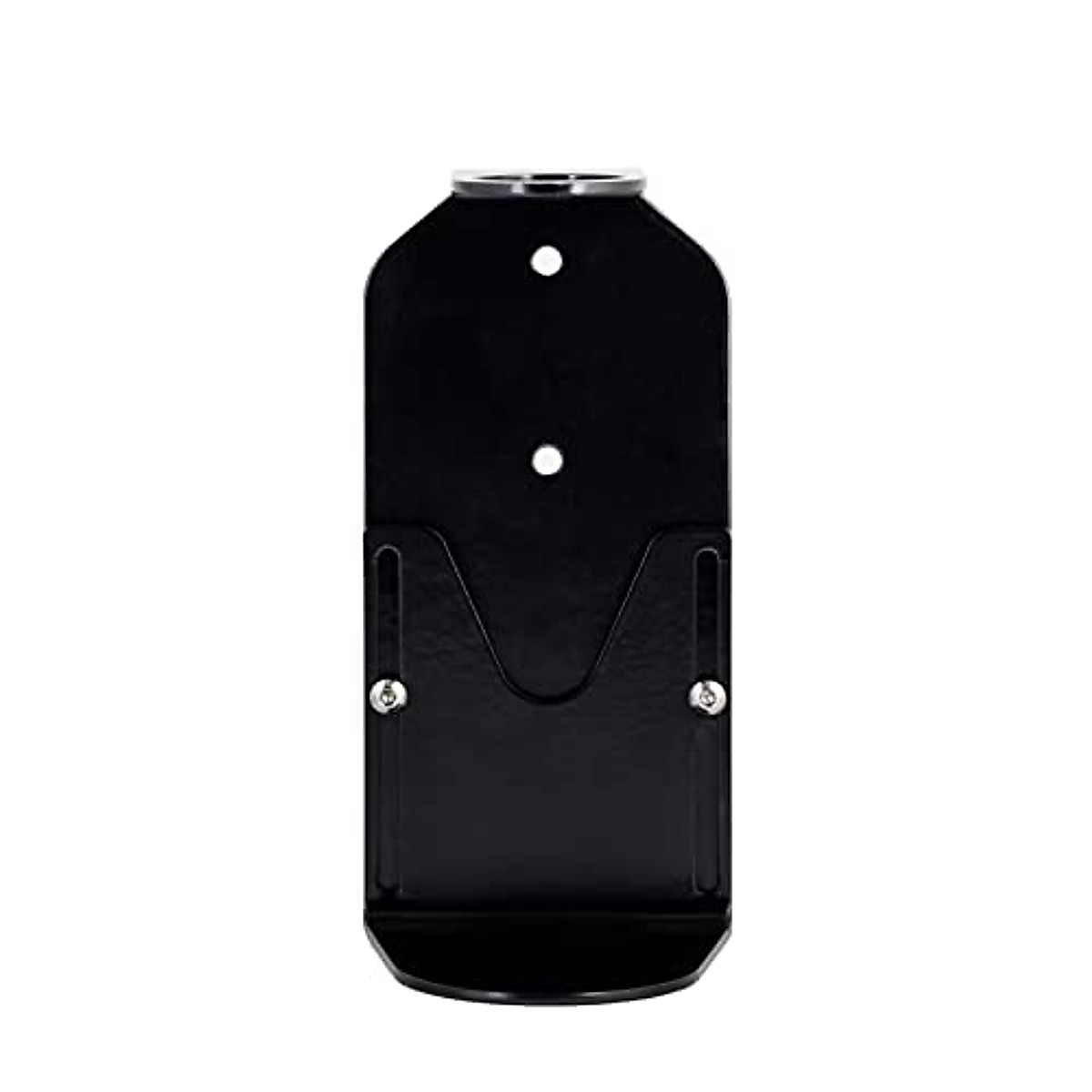 Black Single Wall Mounted Soap Dispenser for Bathroom - Fully Adjustable Hand Soap Holder, Made from Thick Stainless Steel for Commercial and Home use, Just add Any Bottles You Like - KUISHI