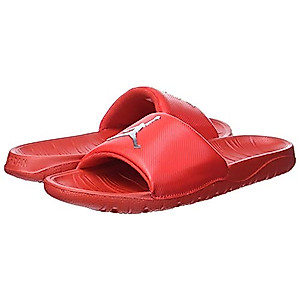 Nike mens Jordan Break Slide, University Red/Metallic Silver, 9