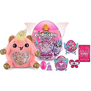 Rainbocorns Fairycorn Surprise (Unicorn) by ZURU 11" Collectible Plush Stuffed Animal - Ultimate Surprise Egg, Wearable Fairy Wings, Slime, Sparkle Sequin Heart, Ages 3+ for Girls, Children