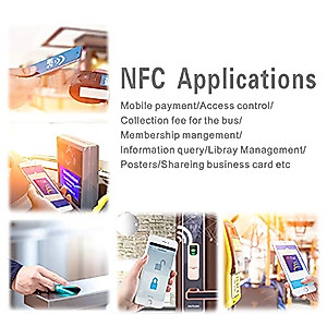 50pcs NFC Cards NFC Tags Ntag 215 NFC chip NFC 215 tag rewritable NFC Coin Cards，Compatible with Tagmo and NFC Enabled Mobile Phones and Devices, Round (25 mm/ 1 Inch)