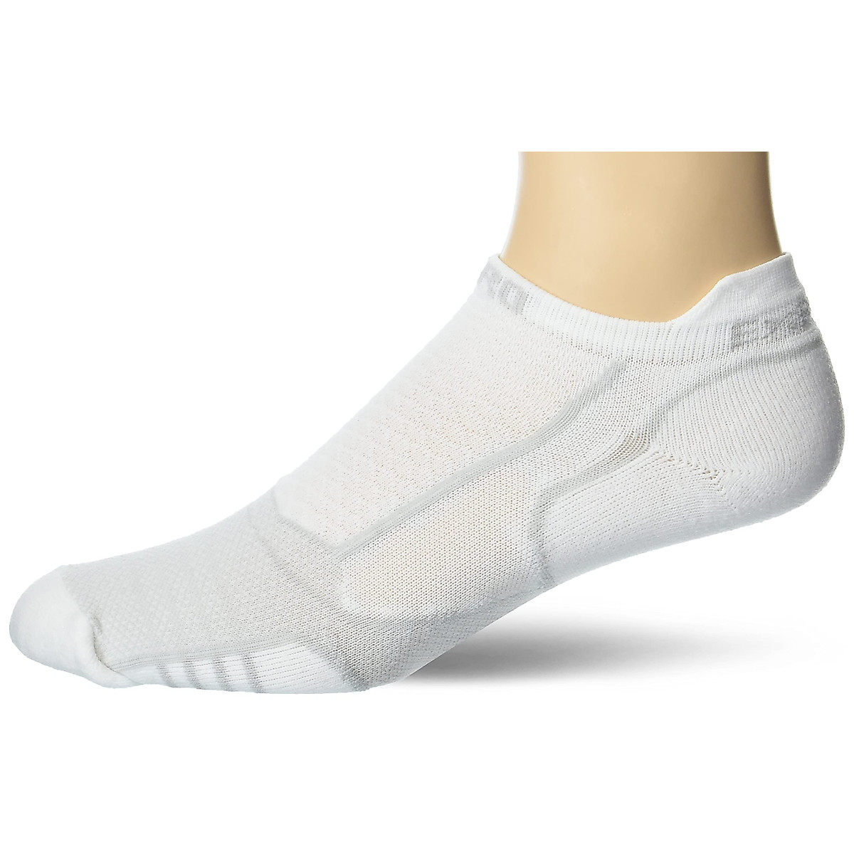 Thorlos Unisex Prolite Ultra-Light Cushion No Show Tab-Rocket Grip, White, Medium