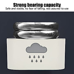 ZJchao Hair Dryer Holder, Wall Mounted Blow Hair Dryer Rack Multifunctional Storage Organizer Punch Free Hair Styling Tools Bathroom Organize Basket Vanity Tray for Bedroom Home Salon