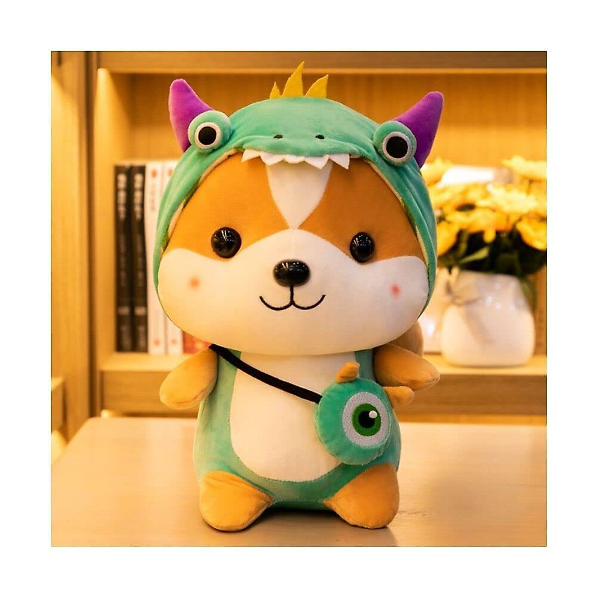 Squirrel Dinosaur Plush Toy, Cute Plush Stuffed Animal Toy Doll, Suitable for Christmas and Birthday Gifts for Girls and Boys 10 inches (Green)