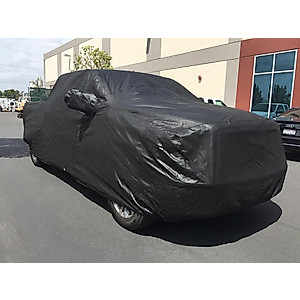 CarsCover Custom Fits for 2001-2024 Ford F150 Crew Cab 5.5ft Short Bed Box Truck Car Cover Premium Xtrashield Black