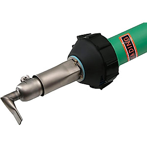 110V 1600W Plastic Welding Gun Hot Air Heat Gun Adjustable Temperature PVC TPO Welding Kit Accessories Speed Nozzle Roller Dolphin Knife Hook