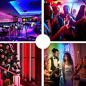 dalattin 65.6ft Led Lights for Bedroom Led Strip Lights Color Changing Lights with 44 Keys Remote,2 Rolls of 32.8ft