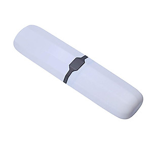 Academyus Home Portable Toothbrush Box Travel Toothbrush Box Cutlery Box Pencil Case Toothbrush Toothpaste Storage Box Transparent Black