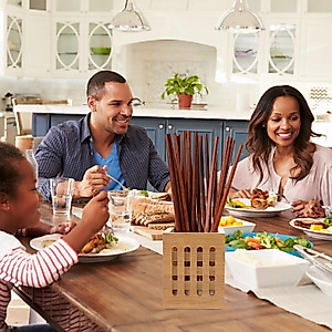 Cabilock Dishes Drying Rack Korean Chopsticks Cutlery Drying Holder Basket Wooden Bamboo Chopsticks Holder Tableware Drainer Cutlery Storage Organizer Caddy Utensil Drying Rack Korean Chopsticks