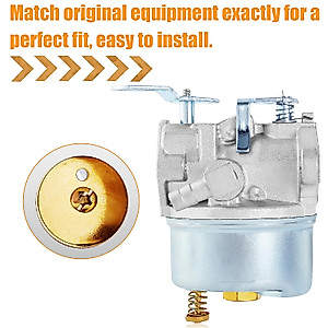 QAZAKY 640298 Carburetor Compatible with Tecumseh OH195SA 5.5HP OHSK70 7HP 4-Cycle Snowblower 2-Stage Craftsman Toro 38571 38575 38576 38577 CCR 6053 Snowthrower Ariens 932036 932504 ST524 50-666