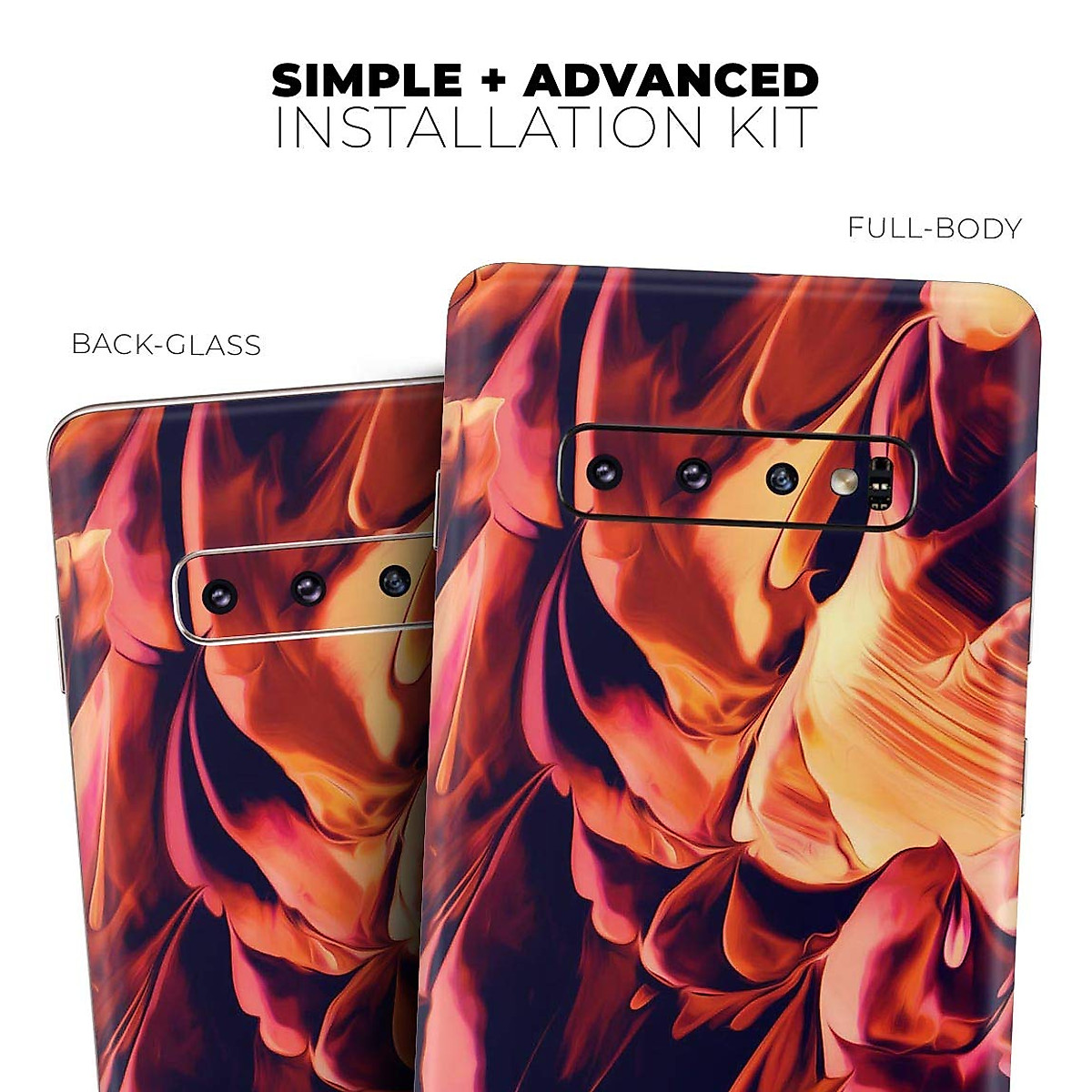DesignSkinz Blurred Abstract Flow V34 Protective Vinyl Decal Wrap Skin Cover Compatible with The Samsung Galaxy S20 (Screen Trim & Back Glass Skin)