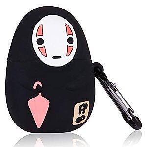 Oqplog for AirPods 2&1 Case, Protective Soft Silicone Cute Cartoon Fun Character Cover for Girls Teens Kids Boys Air Pods, Shockproof Design Skin Accessories Cases for Airpod 1/2 - Umbrella Faceless