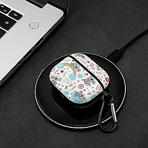 Cute Koala and Colorful Rainbow AirPods 3 Case Cover Gifts with Keychain, Shock Absorption Soft Cover AirPods 3 Earphone Protective Case for Men Women