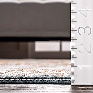 nuLOOM Justine Vintage Medallion Area Rug, 8x10, Beige