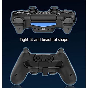 Diyeeni Paddles for PS4 Controller, 10 Key Back Attachment, Controller Paddles for PS4, Plug and Play, Support for Turbo Burst, Programmable Buttons