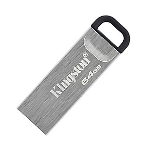 Kingston DataTraveler Kyson 64GB High Performance USB 3.2 Metal Flash Drive | Speeds up to 200MB/s | DTKN/64GB