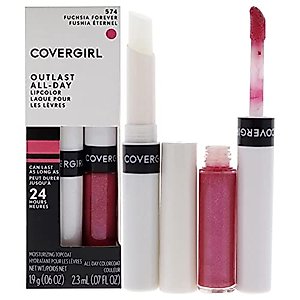 COVERGIRL Outlast All-Day Lip Color With Topcoat, Fuchsia Forever